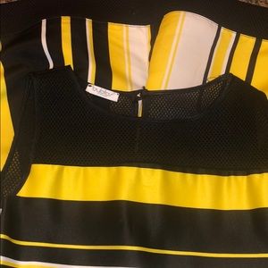 Byblos | Dresses | Byblos Girls Dress Blackwhiteyellow | Poshmark